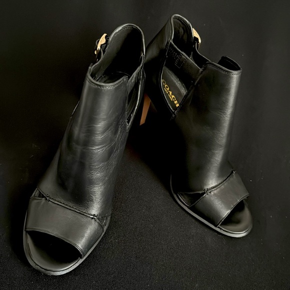 Coach | Shoes | Coach New York Leather Heels | Poshmark